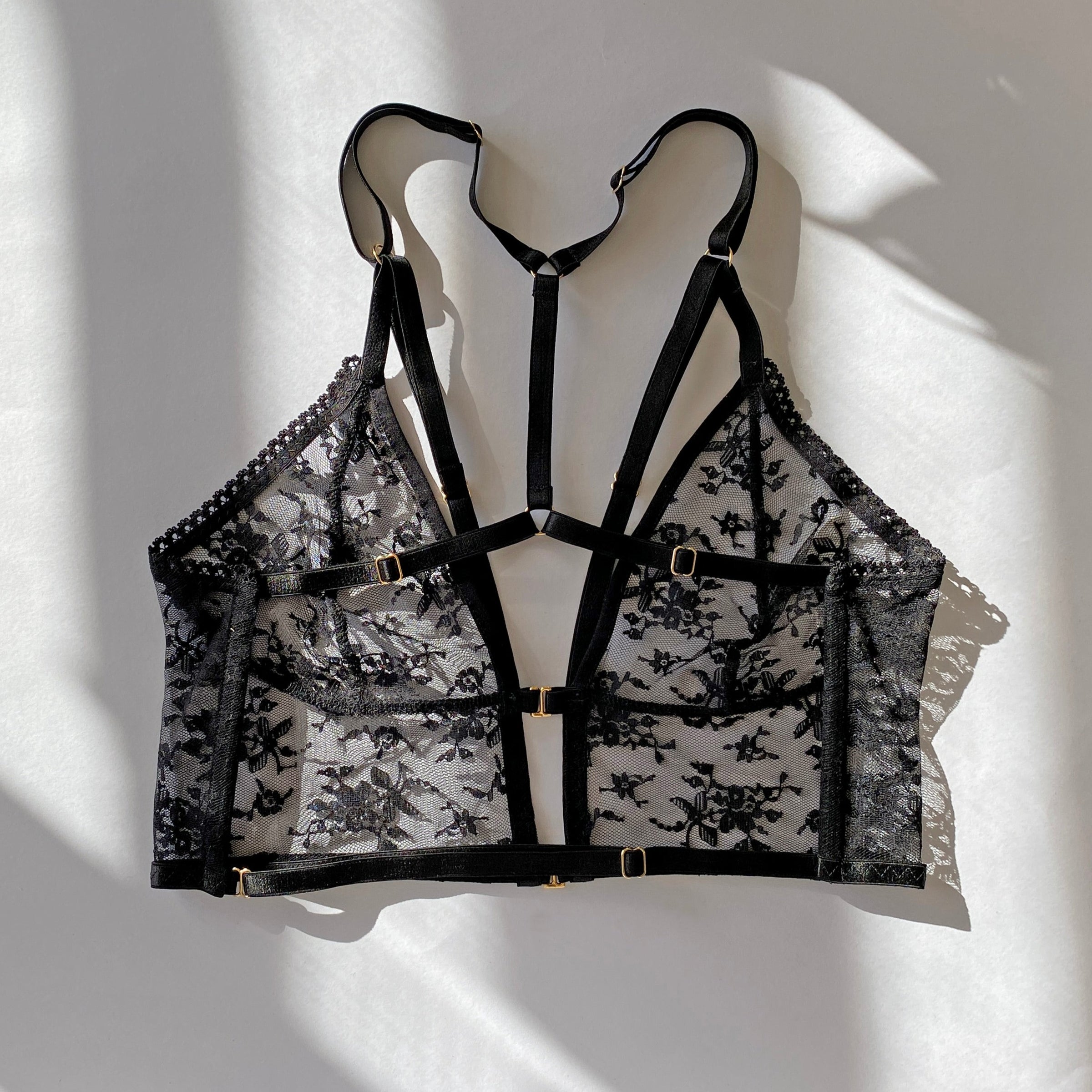 BRALETTE ARNÉS ENCAJE NEGRO | STRAP BRALETTE